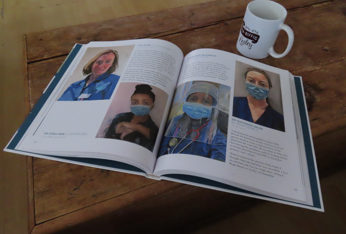 Portraits for NHS Heroes: Publication – LesleyScoble.com
