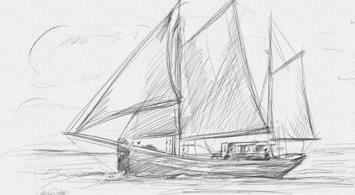 Sketch of a Ketch: a quadrille – LesleyScoble.com