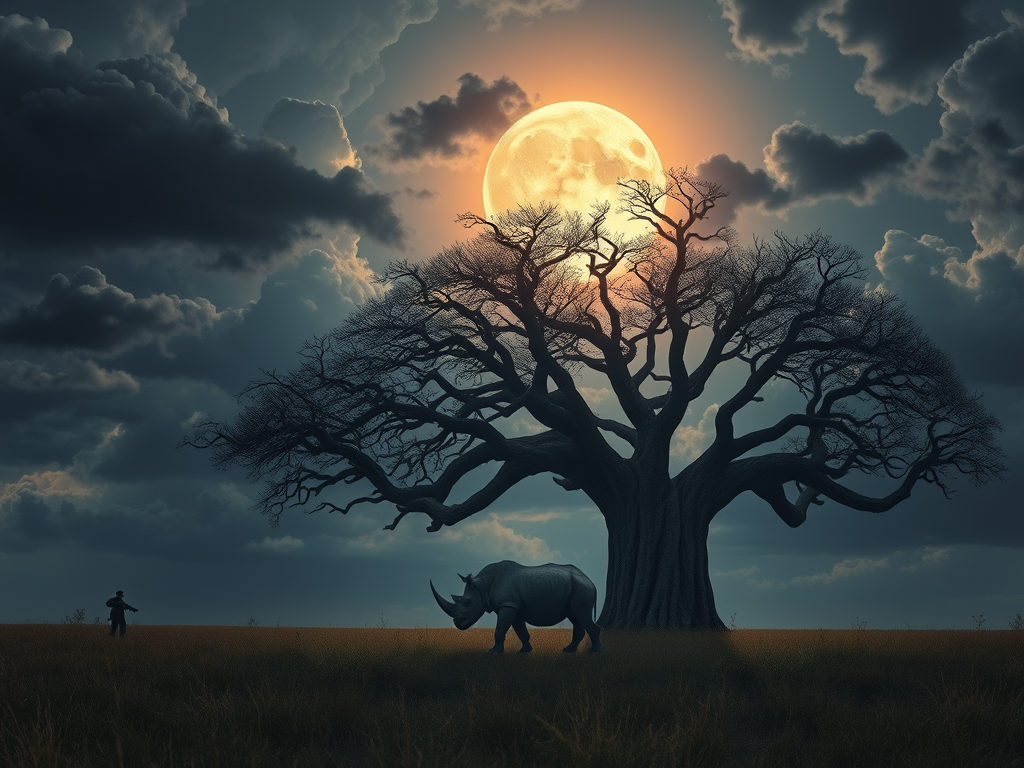 In the Shadow of the Baobab Tree: A Rhino’s Last Refuge – LesleyScoble.com